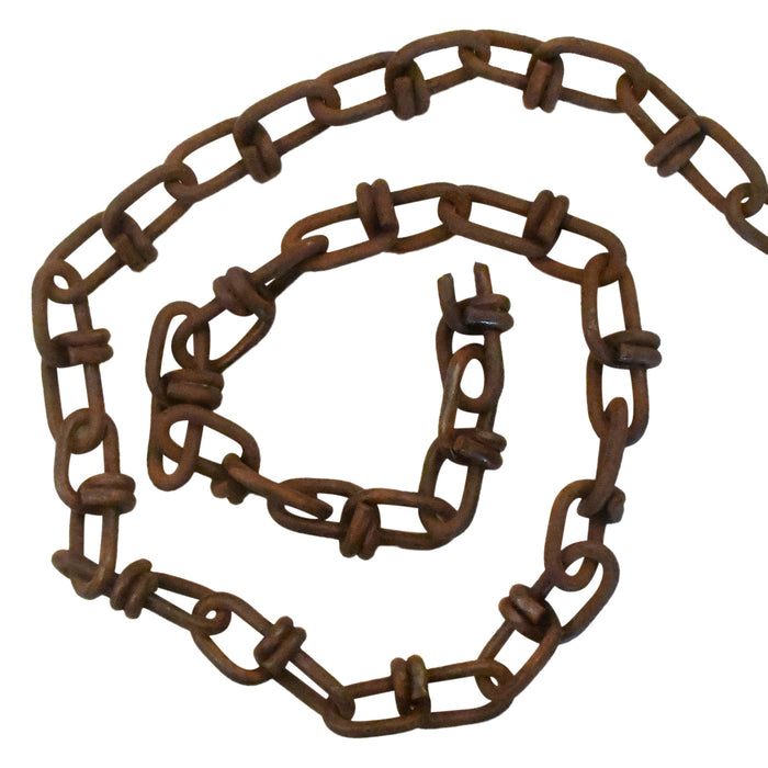 Decorative iron link chain per 50 cm – black, rust or clear